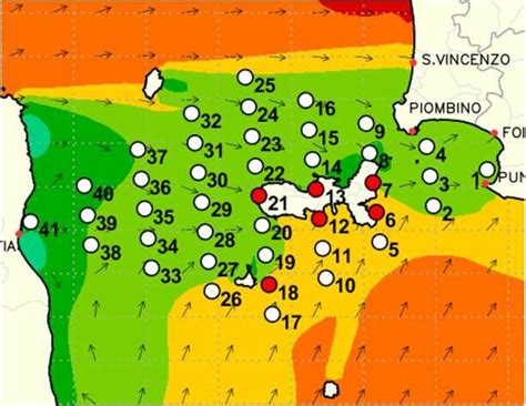 B Wave Period Map With Graph Nodes Case 1 Download Scientific
