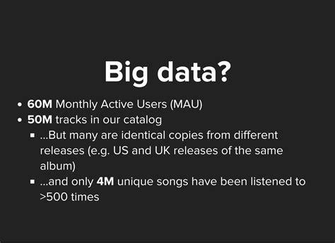 Machine Learning Spotify Madison Big Data Meetup PPT