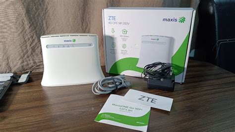 ZTE MF283V Wifi 4G Router Modem 4 Wlan Port MAXIS HOME 4G WIFI