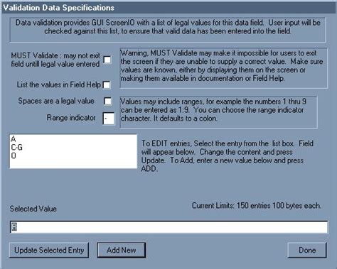 Data Validation