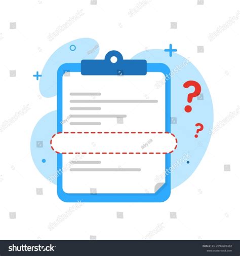 Incomplete Data Concept Illustration Flat Design Stock Vector Royalty