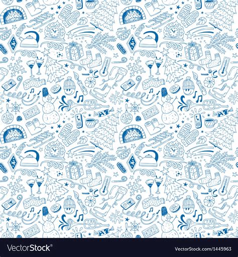 Winter Seamless Background Royalty Free Vector Image