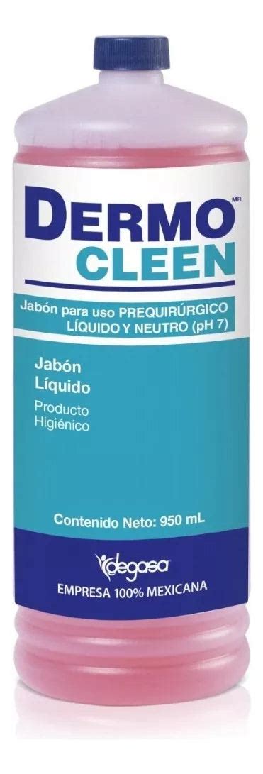 Jabón Quirúrgico Neutro Dermo Cleen Ph7 Uso Topico Piel 950 Ml