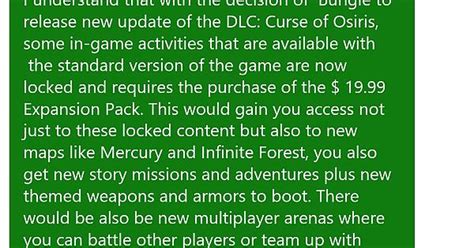For Uk Destiny 2 Players Who Dont Want To Purchase The Dlc And Have