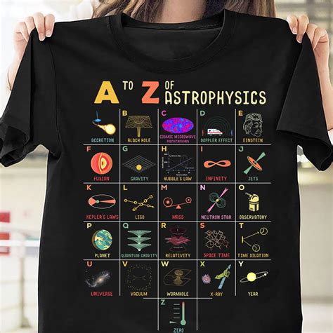 A To Z Of Astrophysics Astrophysics Alphabet T Shirt For Teachers