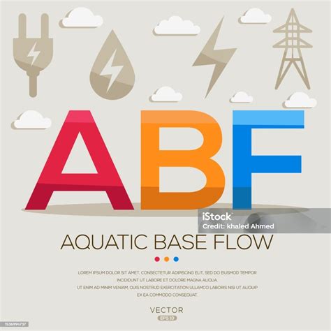 Abf Aquatic Base Flow Stock Illustration Download Image Now Acronym