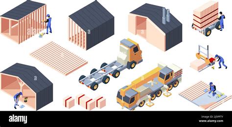 Prefabricated Housing Estate Stock Vector Images Alamy
