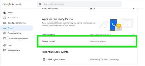 How To Add A Recovery Email To Your Google Account Steps