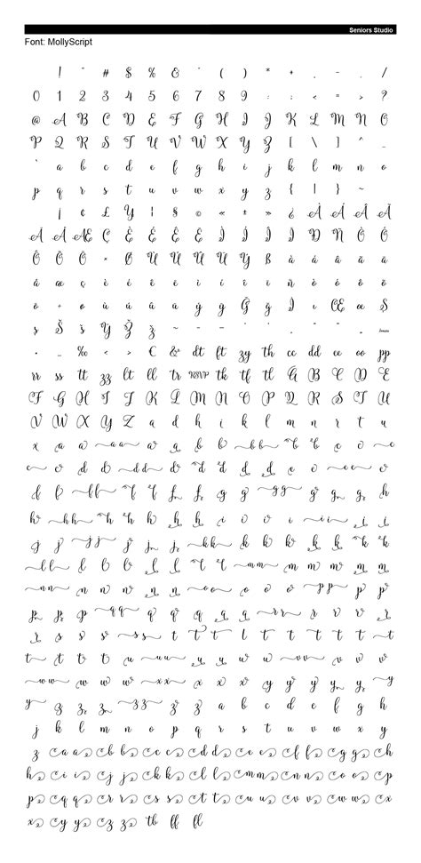 Molly Script Font Fontspring
