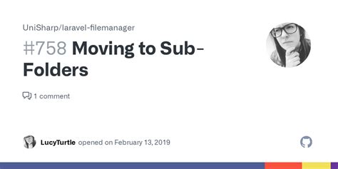 Moving To Sub Folders · Issue 758 · Unisharplaravel Filemanager · Github