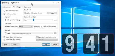 Add A Clock Widget To Your Desktop And Customize Its Font Color Or Use A Texture From An Image