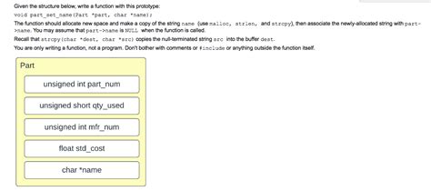 Solved C Programming Given The Structure Below Write A
