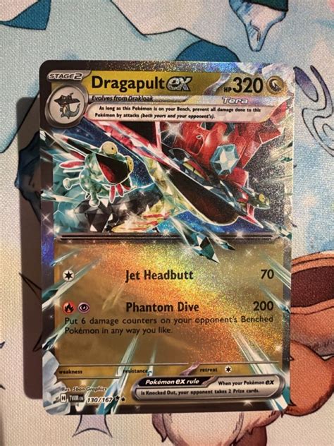 Dragapult Ex 130167 Twilight Masquerade 🏴󠁧󠁢󠁥󠁮󠁧󠁿 Neu Gemäss