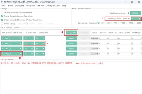 Ez Usb™ Fx10fx20 Dvk Multi Camera Stream Using Ti Infineon