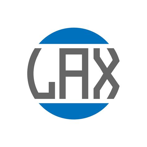 Lax Letter Logo Design On White Background Lax Creative Initials
