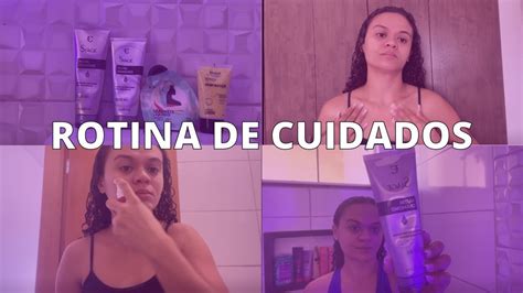 Rotina De Banho E Cuidados Com O Cabelo Youtube