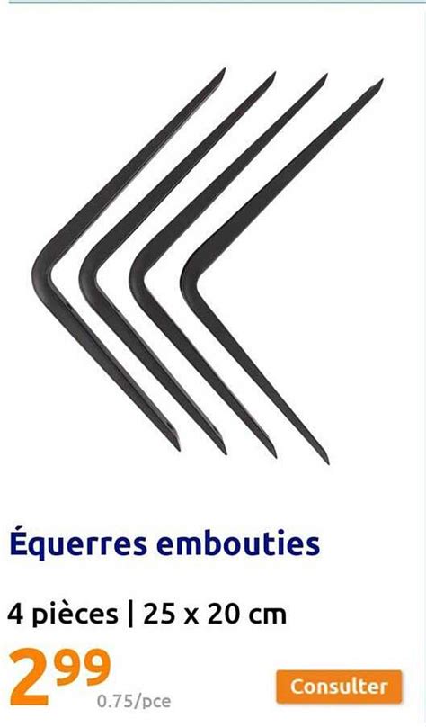 Promo équerres Embouties Chez Action Icataloguefr