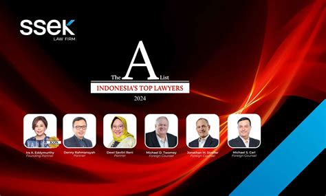 Ssek Lawyers Named To 2024 A List Of Indonesias Top 100 Lawyers Ssek