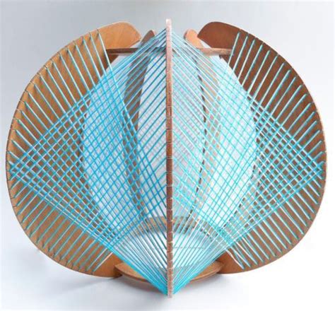Unique Mid Century String Art Swag Lamp Shade