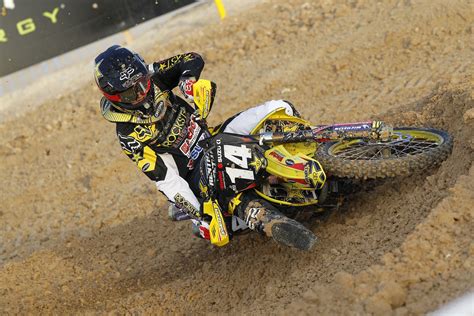 Max Anstie In Action On His Rockstar Energy Suzuki RM Z In The