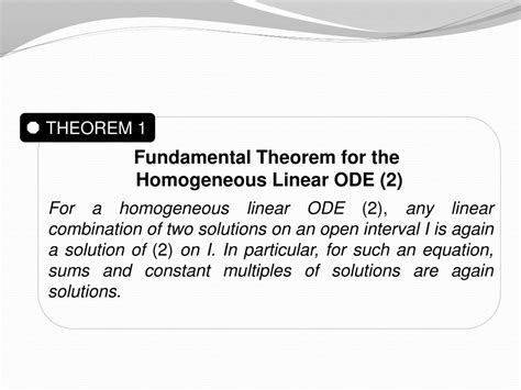 Ppt Engineering Mathematics Class 5 Second Order Linear Odes Part1 Powerpoint Presentation
