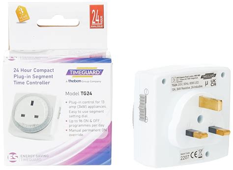 Timeguard Tg24 24 Hour Compact Plug In Segment Time Controller White Uk Diy And Tools