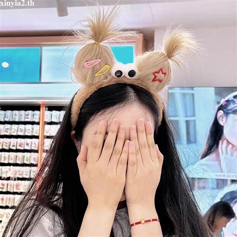 Xinyia2 Thcreative ตลกตุ๊กตาแถบคาดศีรษะ Plush แถบคาดศีรษะน่าเกลียดน่ารักอุปกรณ์เสริมผม Shopee