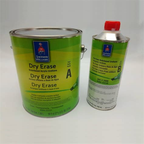 Прозрачная краска с эффектом маркерной доски Sherwin Williams Dry Erase ...