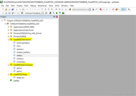 手把手系列 stm32h750移植freertos stm32h750 rtos sdk csdn博客