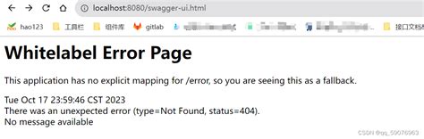 Ruoyi前后端分离打开swagger后看不到swagger文档若依前后端分离版本进入swagger页面 Csdn博客