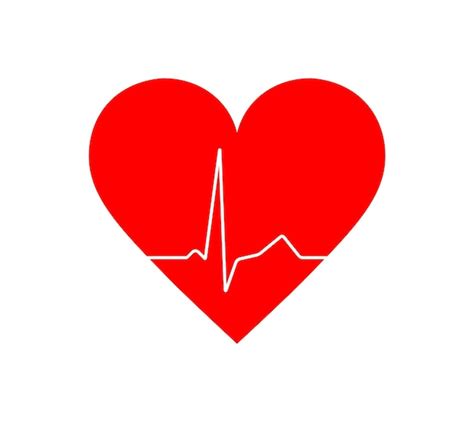 Premium Vector Heart Pulse One Line Cardiogram Vector Illustration