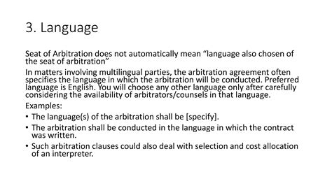 Drafting Arbitration Clause Pptx