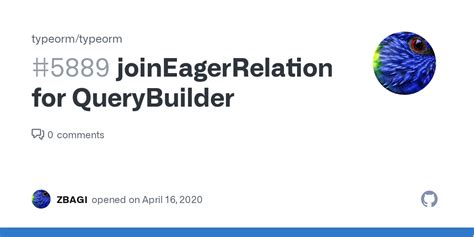 Joineagerrelations For Querybuilder Issue Typeorm Typeorm