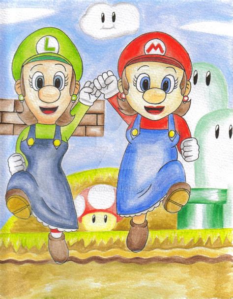 Super Maria Sisters By Cangomi On Deviantart