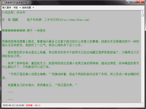 因为无聊 自己写的一个 Txt小说阅读器 Pc版winfromtxt老板键 Csdn博客