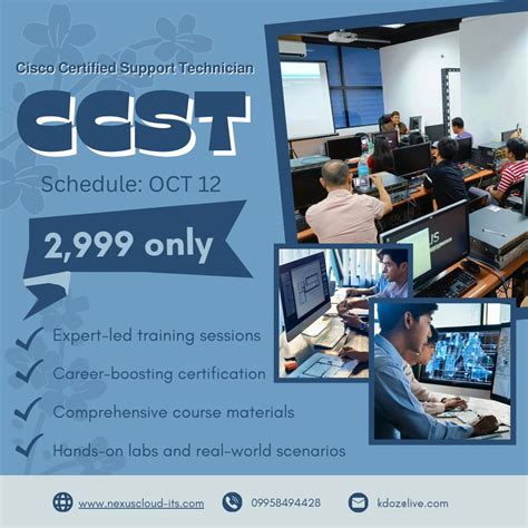 Nexuscloud 𝗖𝗶𝘀𝗰𝗼 𝗖𝗲𝗿𝘁𝗶𝗳𝗶𝗲𝗱 𝗦𝘂𝗽𝗽𝗼𝗿𝘁 𝗧𝗲𝗰𝗵𝗻𝗶𝗰𝗶𝗮𝗻 𝗖𝗖𝗦𝗧 𝗡𝗲𝘁𝘄𝗼𝗿𝗸𝗶𝗻𝗴 🖥️