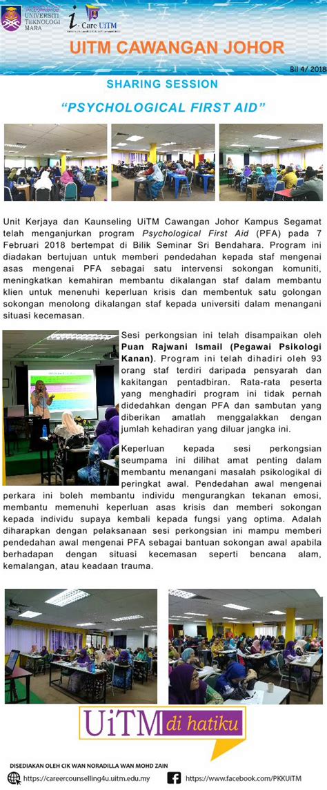 PDF PSYCHOLOGICAL FIRST AIDUnit Kerjaya Dan Kaunseling UiTM Cawangan