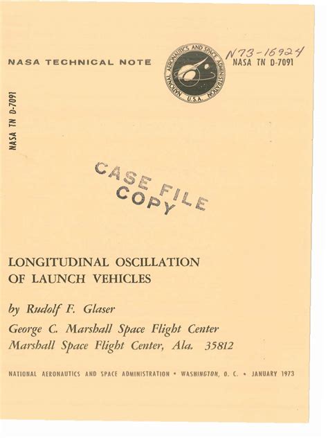 Longitudinal Oscillation Of Launch Vehicles Pdf Eigenvalues And Longitudinal Oscillation Of Launch Vehicles Pdf Eigenvalues And