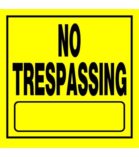Hillman No Trespassing Sign 11 X 11 Wilco Farm Stores