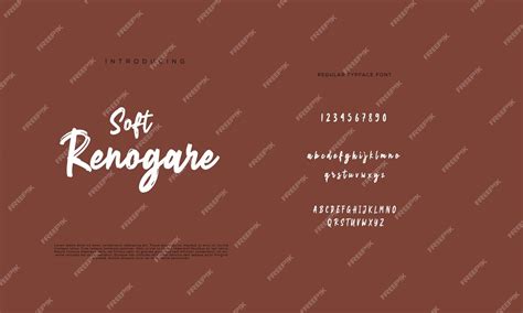 Premium Vector Handwritten Script Font Hand Drawn Brush Style Modern