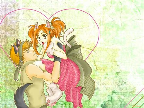 Online Crop Hd Wallpaper Bleach Ichigo Kurosaki Orihime Inoue