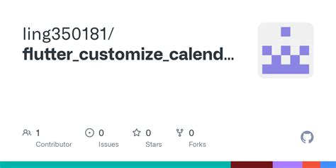GitHub Ling350181 Flutter Customize Calendar