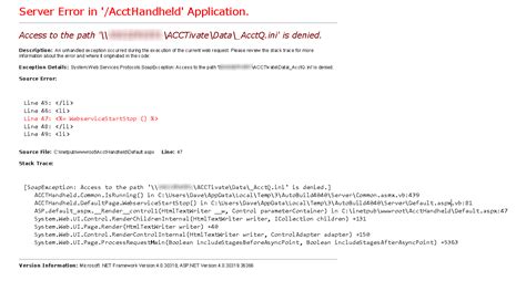 Access To The Pathis Denied Is Received Whenever Browsing To The Acctivate Mobile Webpage