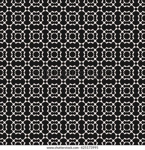Vector Monochrome Seamless Pattern Black White Stock Vector Royalty Free Shutterstock