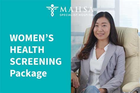 Womens Health Screening Package Mahsa Specialist Hospital