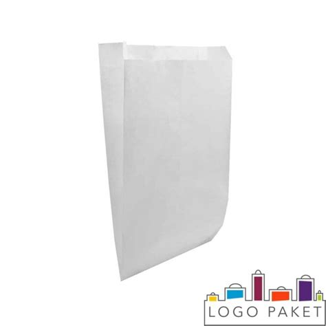 Белые крафт-пакеты с фальцами купить оптом у производителя | LogoPaket.ru