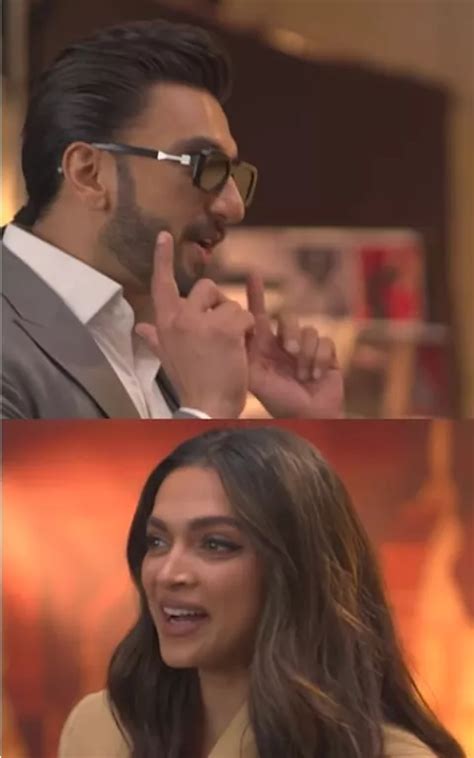 Ranveer Singh Surprises Deepika Padukone Between Interview Internet Is In Love With Their Mushy PDA