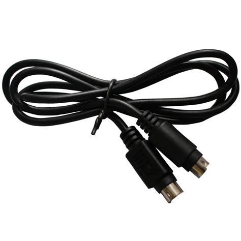 Black M S Video Svideo Pin Male To Male Cord Cable Gold Plated For DVD HDTV In DVR Cards