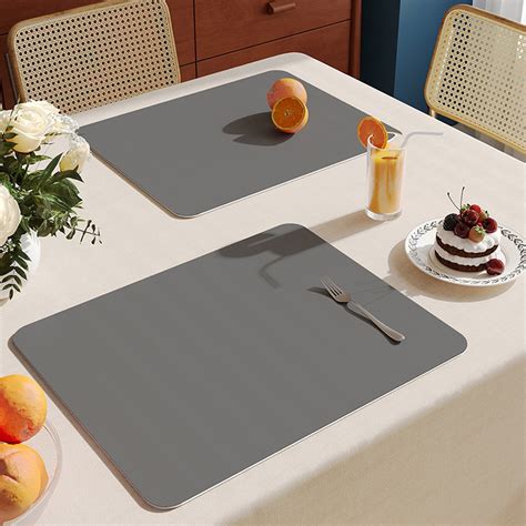 Kcavykas Food Grade Dining Table Solid Color Insulation Pad Kitchen