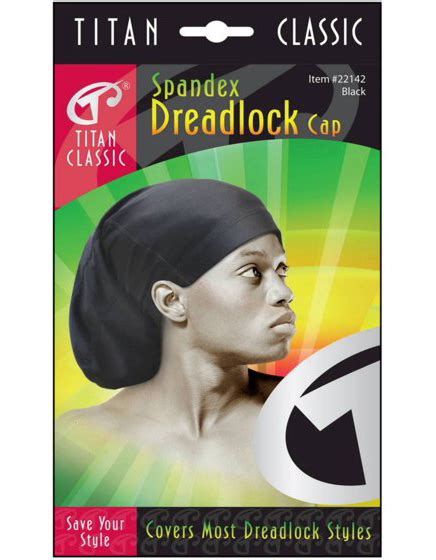 Titan Spandex Dreadlock Cap 22142 Blk
